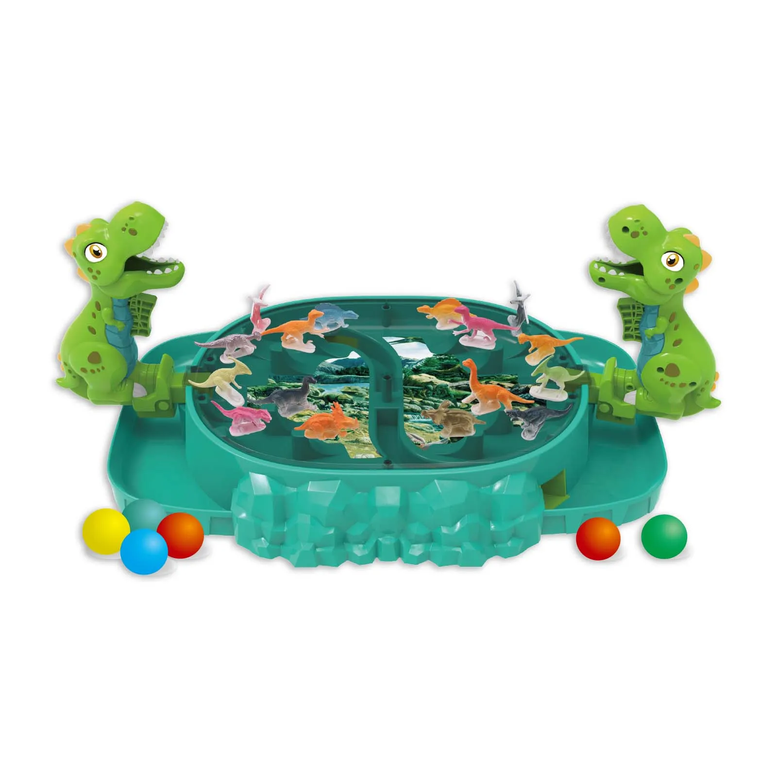 Two Player Versus Game Bounce War Marble Shooting Toy Dinosaur Toys ...