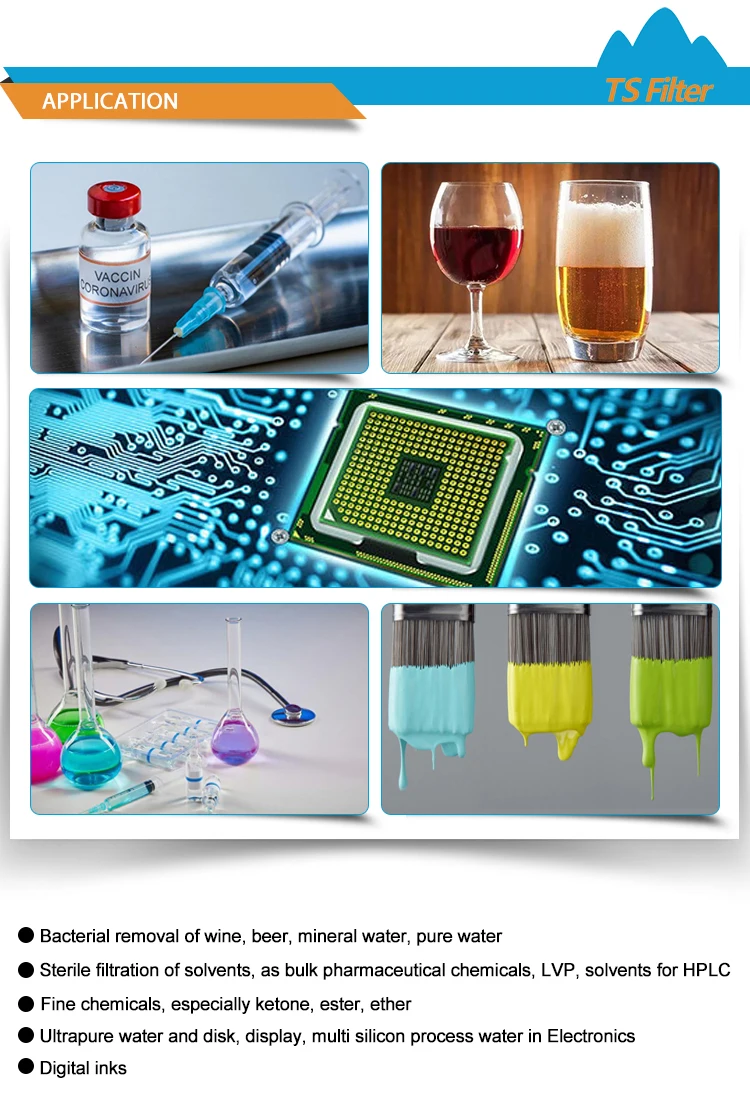 High Chemical Compatibility Filter Cartridge - 0.45+0.2 Um