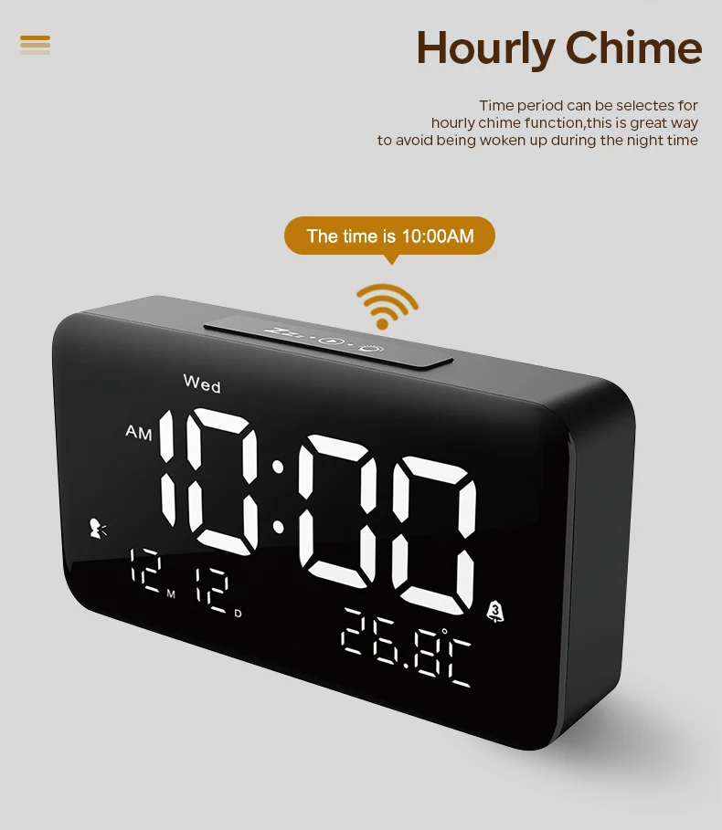 Smart Alarm Clock with Voice Sound Control for Hearing Impaired