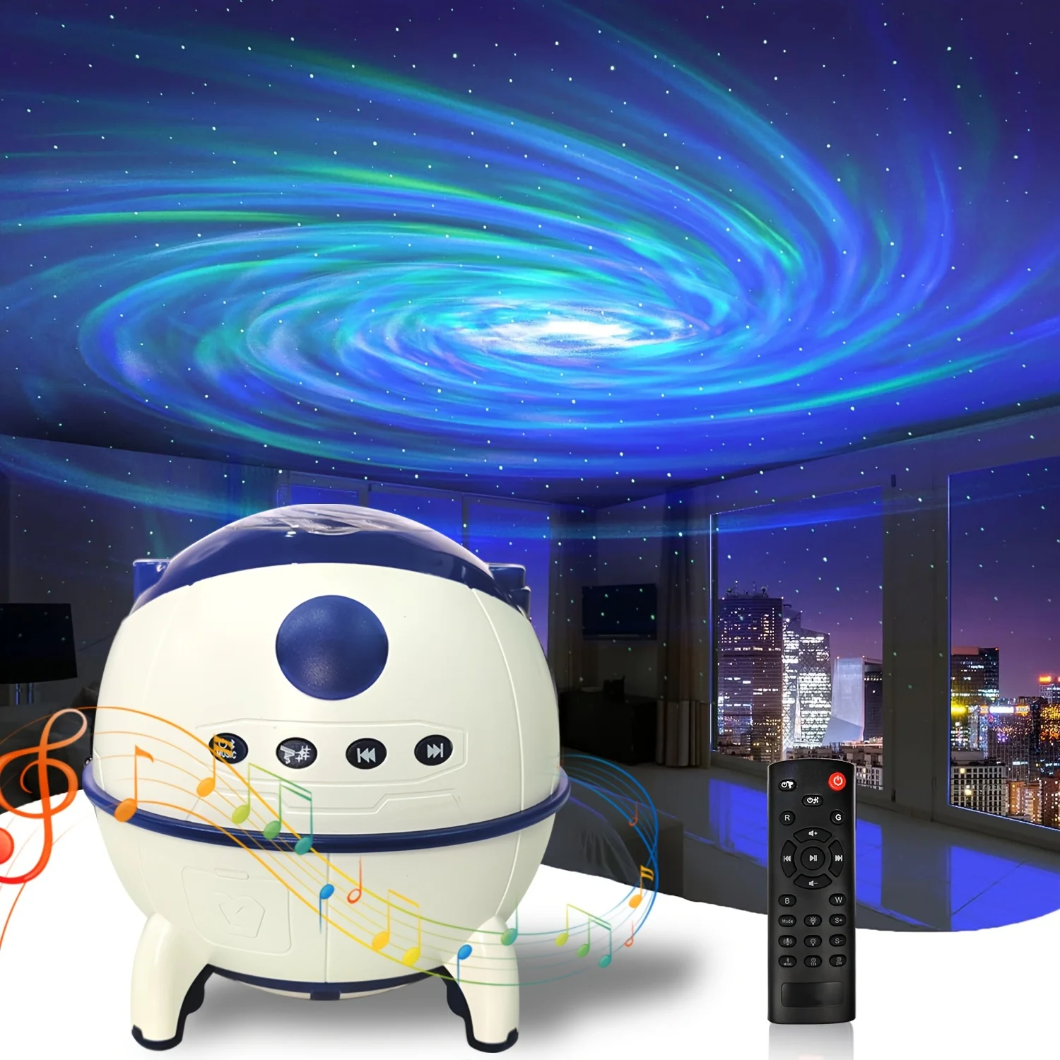 Cheap Star Light Aurora Projector with Moon, Bluetooth Projector For ...