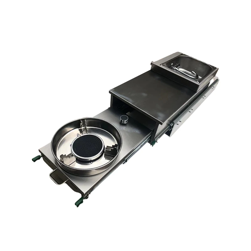 Trailer Camper RV Slide Out Kitchen - 304 Stainless Steel
