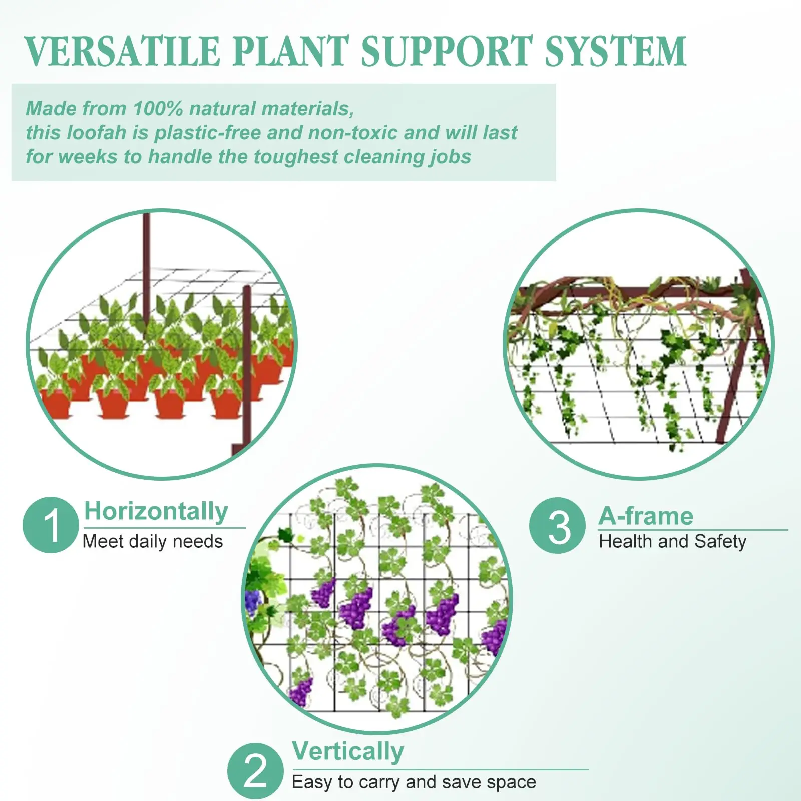 Heavy Duty Trellis Netting Roll 4ft X 4920ft Plastic Plant Trellis Net ...