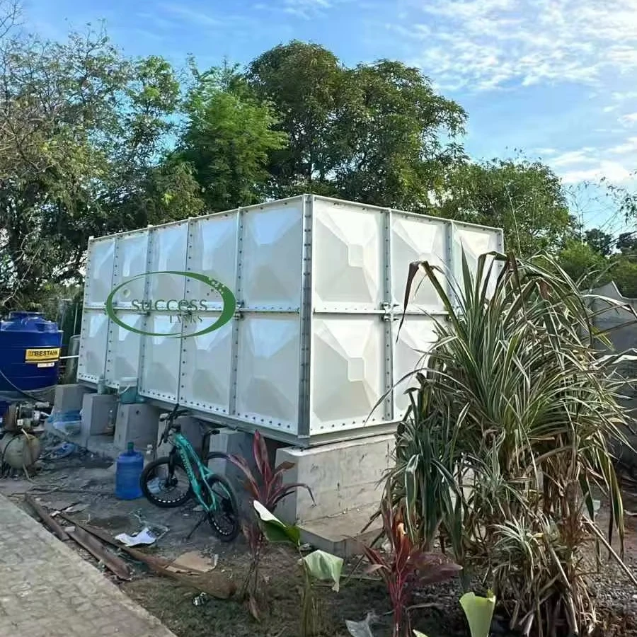 Philippines install WRAS ISO TUV Certificate GRP Water Tank FRP SMC ...