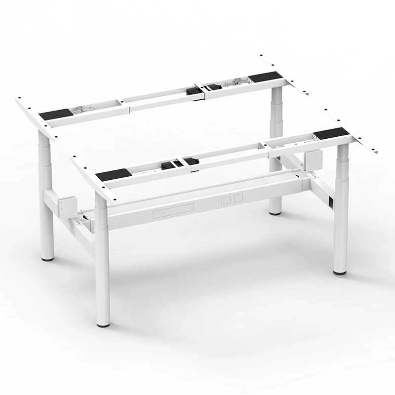 Modern Round Lift Column Standing Desk Metal Office Furniture Fast ...