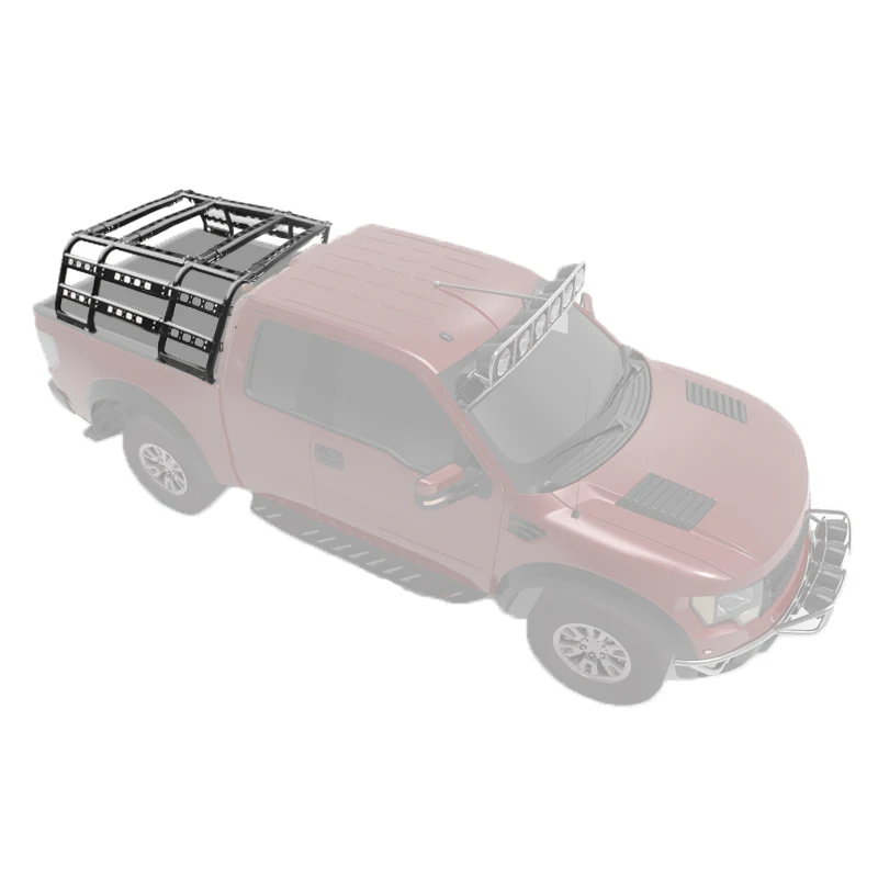 LE-STAR 4x4 Universal Adjustable Roll Bar Steel Carrier Cage Truck Bed ...