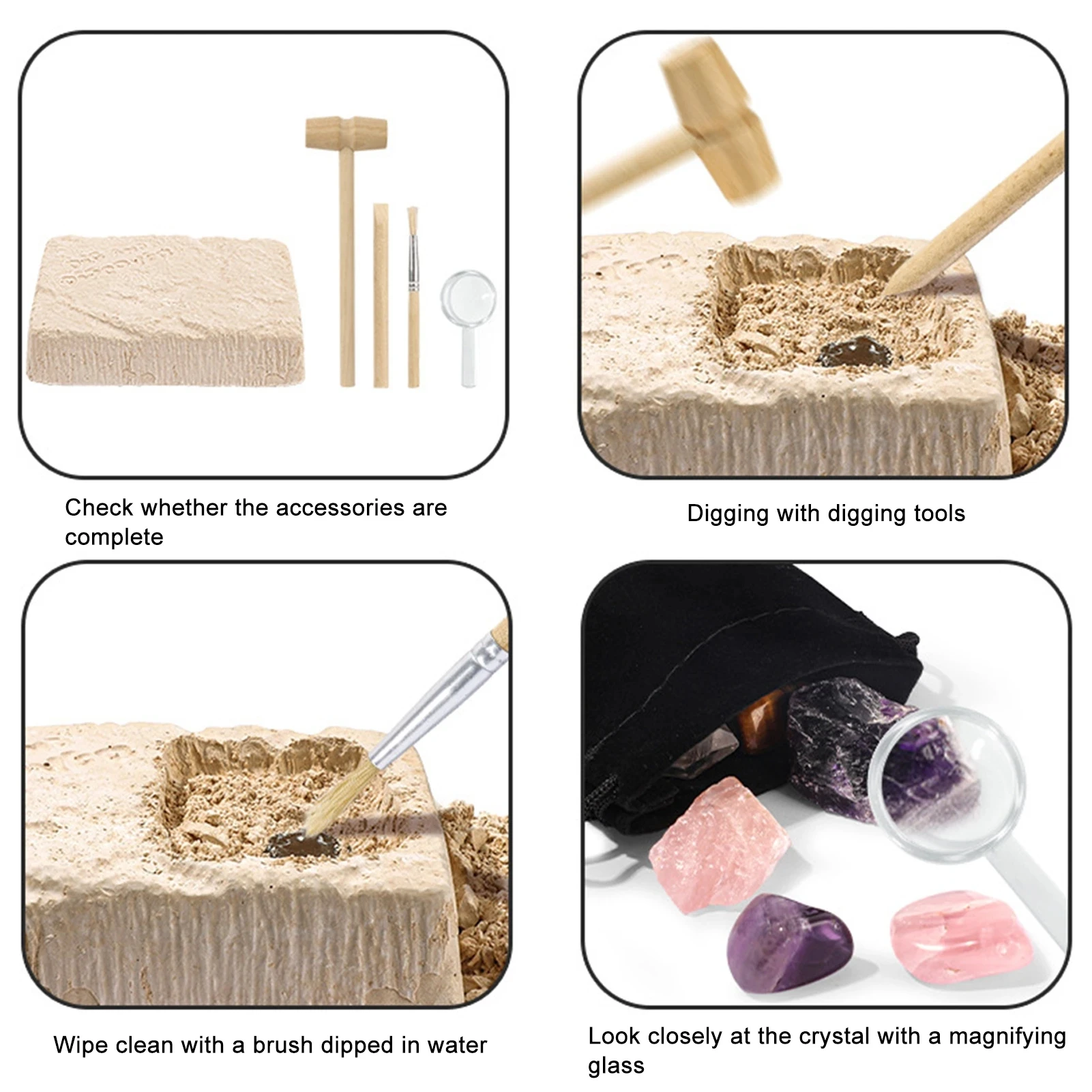 Educational Science Stem Gemstones Crystal Digging Exploration Mining ...