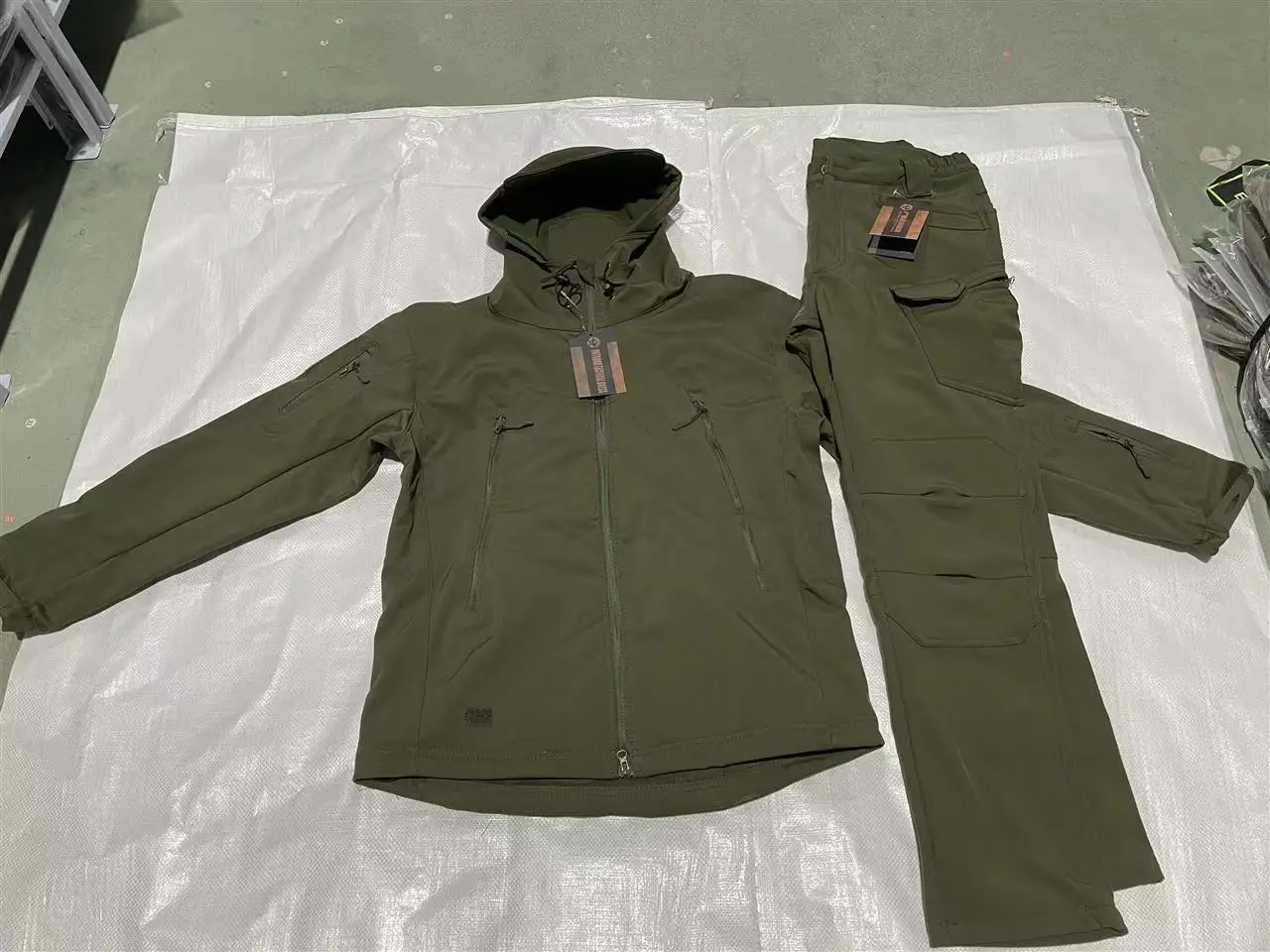 Tactical Track Suit Men's Outdoor Autumn and Winter Fleece