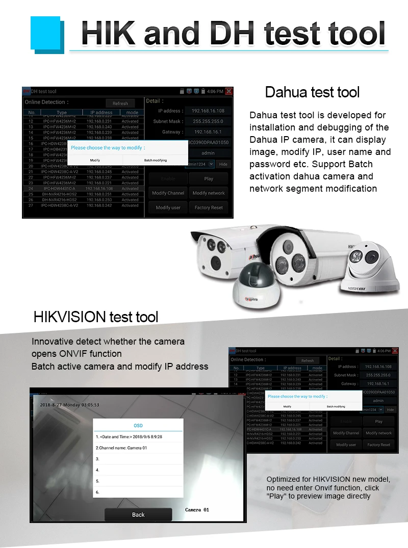 X9 Series Cctv Tester 7 Inch 1920*1200 Resolution Support 8mp Cvi/ Tvi ...