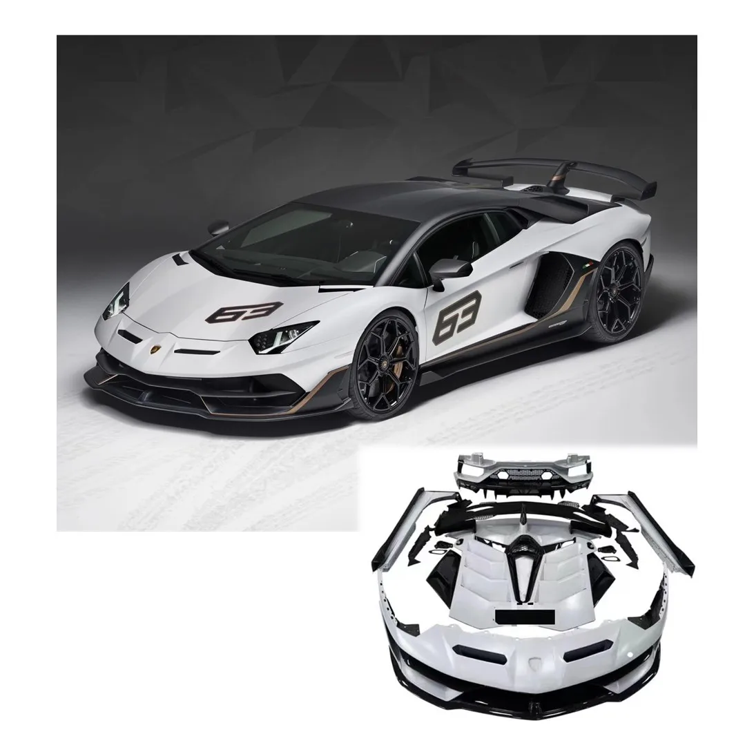 Svj Style Carbon Fiber Body Kit For Lamborghini Aventador Lp700 Lp740 ...