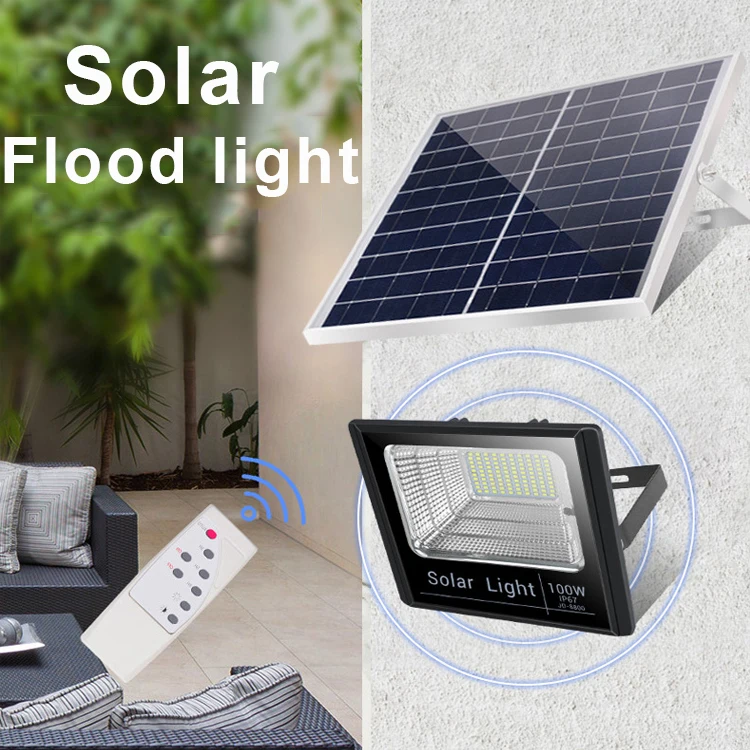 100w 200w Outdoor Solar Powered Floodlight Led Solar Flood Light - Buy ...