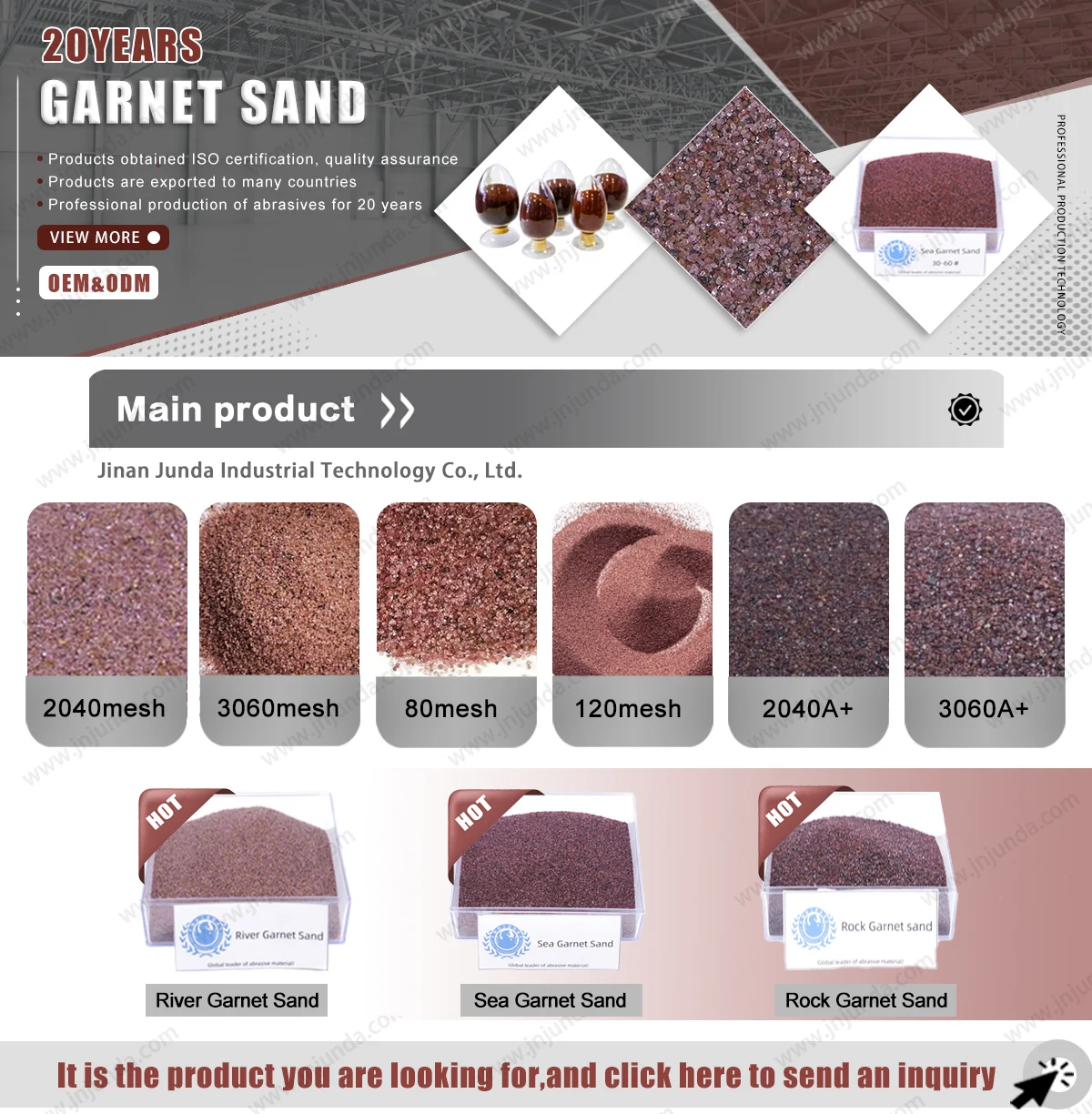 Wholesale Sand Blasting Garnet - 80 Grit Water Jet Cutting