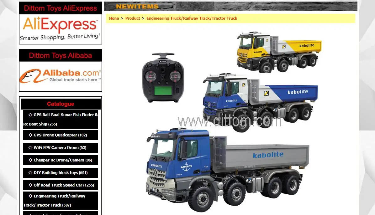 Kabolite K3365 K3366 1/14 RC Hydraulic Roll off Dumper RTR