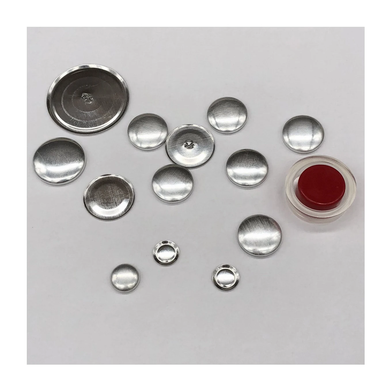 Different Sizes Flat Back Wire Loop Shank Back Blank Self Coverbuttons ...