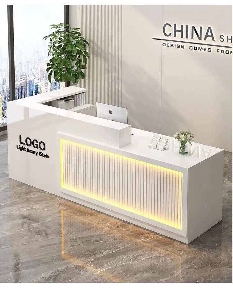 Customizable LED Reception Counter - Eco-Friendly & Durable