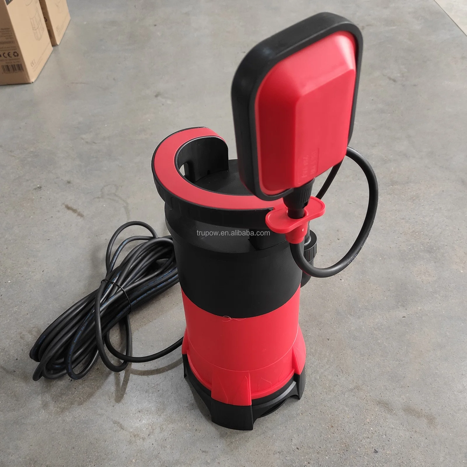 900w 17000L/h Electric Submersible Drain Pump Plastic Dirty Water Pump ...