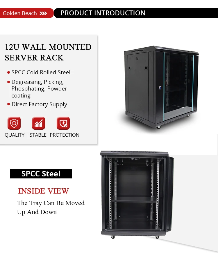 19 Inch Rack It Data Wall Mounted Network Cabinets 4u 6u 9u 12u 15u 18u ...