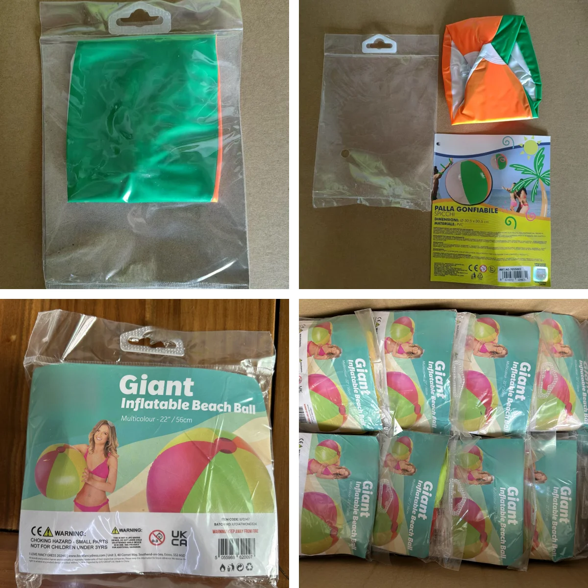 DIY Inflatable Beach Ball 30cm Kids Colorful DIY Painting Ball Sports ...