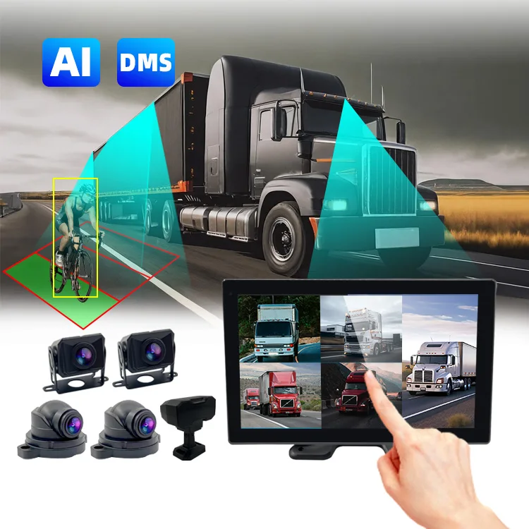 Wemaer Manufacturer 10.1 Inch 5 Channel AHD Split Screen Car Truck ...