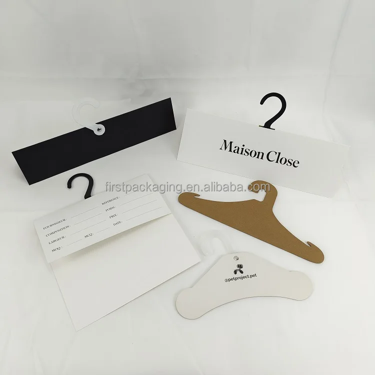 Display Paper Hangers For Clothes Scarves And Fabrics Cardboard Hangers ...