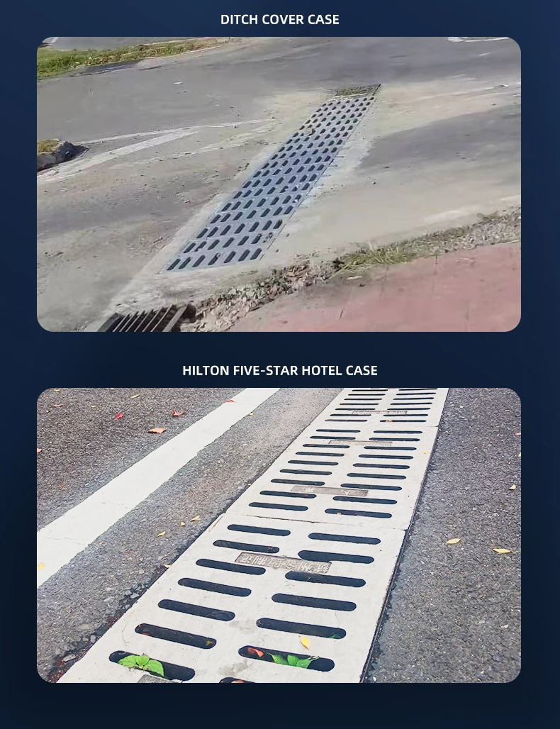 Sewer Manhole Cover For Rain Water Drain Recessed Gully Grid Drain ...