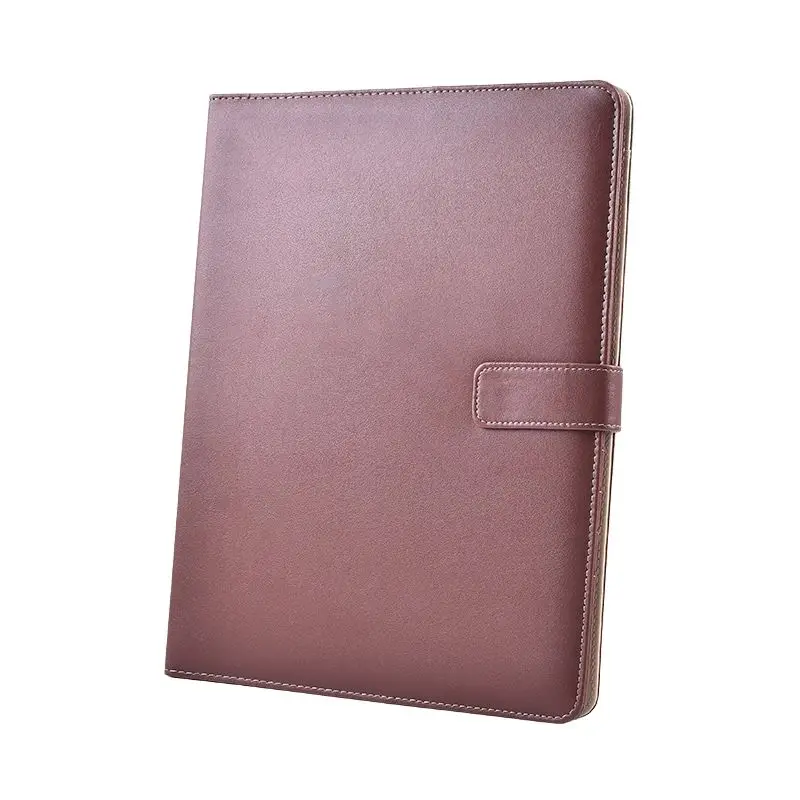 Classic Executive A4 Brown Leather Document File Folder Portfolio With ...