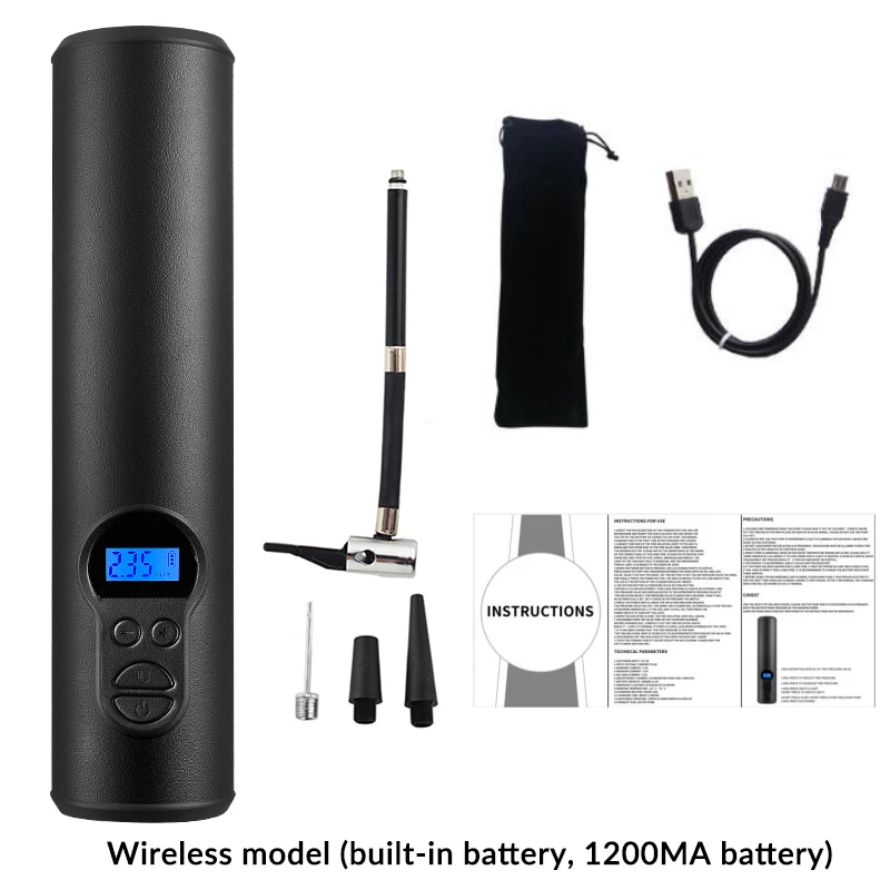 Mini 12v Compressor Balloon Bike Bicycle Portable Car Air Tire Tyre ...