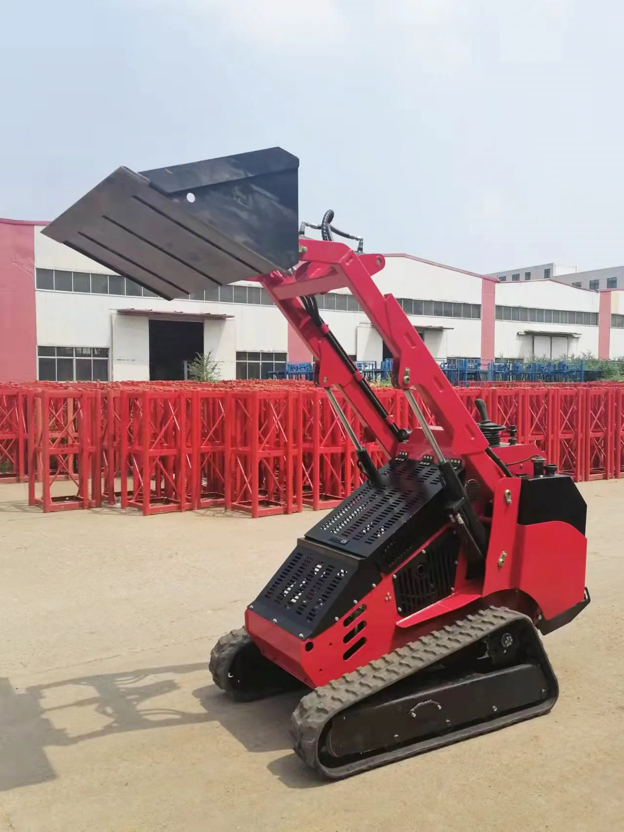 Walk Behind Mini Skid Steer with Mulcher - High Efficiency