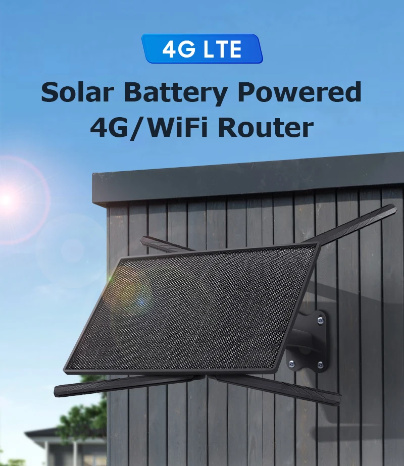 SECTEC Cat4 High Speed Web Solar Wireless Long Power 4G Router IP66 ...