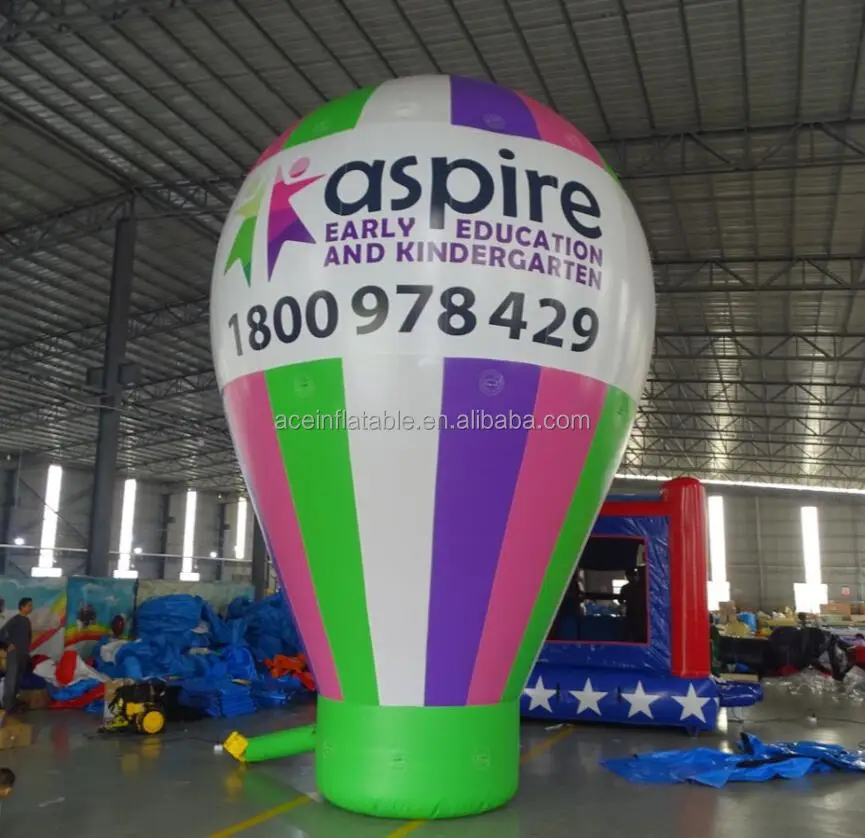 Outdoor 20ft Advertising Promotion Inflatable Ground Balloon Cold Hot ...