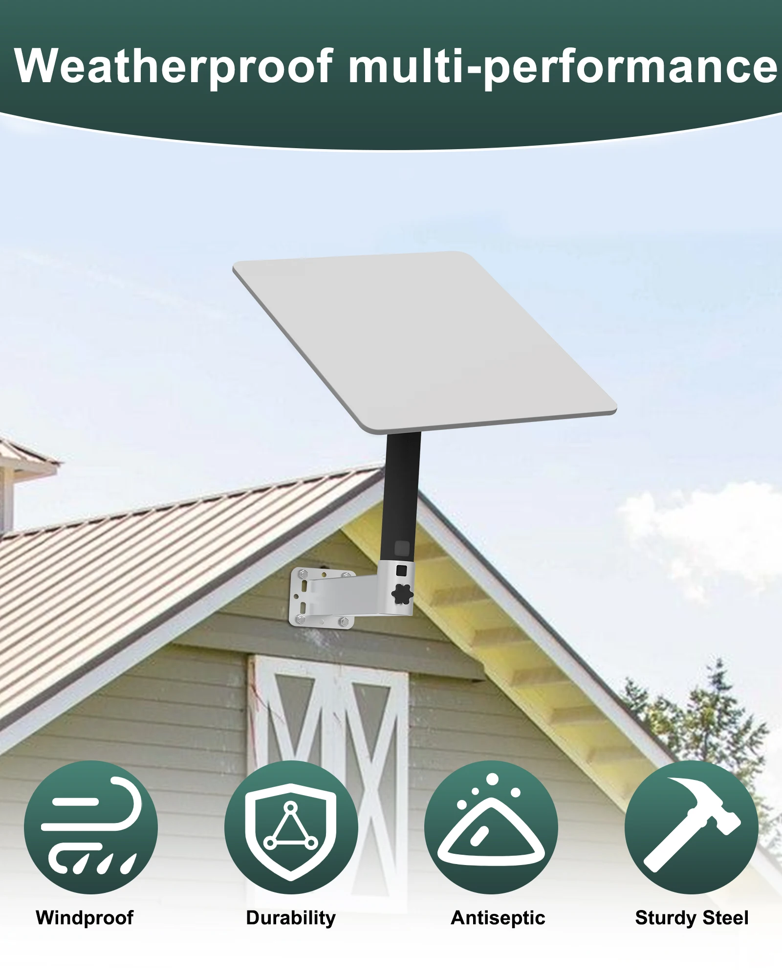 Starlink Long Wall Mount - V2 Compatible Satellite Mount