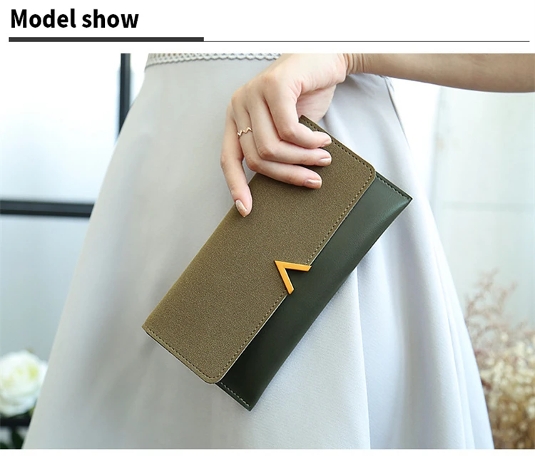 FSW271 Wholesale Ladies Cash Envelope Wallet Pu Leather Designer ...