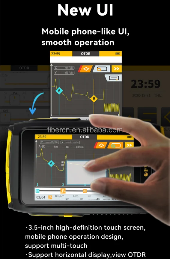2023 Mini OTDR - 80KM Distance Support with Touch Screen