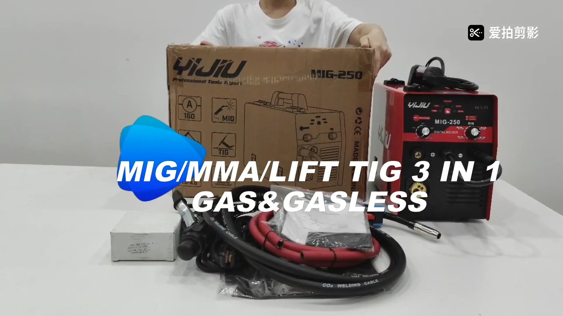 Yijiu 220v 160a Multifunctional Inverter Mig Welder Portable 3 In 1 Mig ...