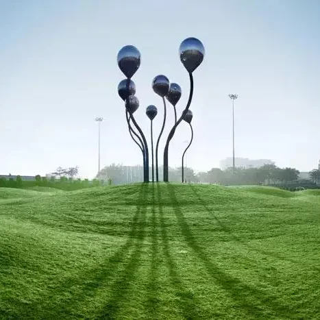 Saudi Arabia Contemporary Vibhor Sogani Sprouts Stainless Sculpture ...
