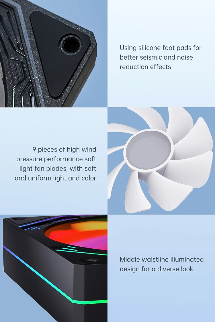 Snowman OEM 12VDC PC RGB Fan - Efficient Cooling Solutions