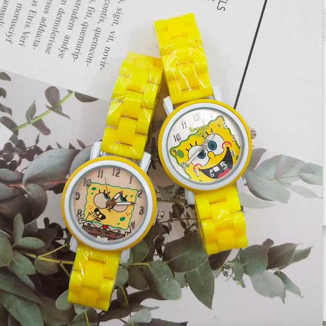 New 2021 Spongebob Kids’ Cartoon Quartz Watch - Fun & Style