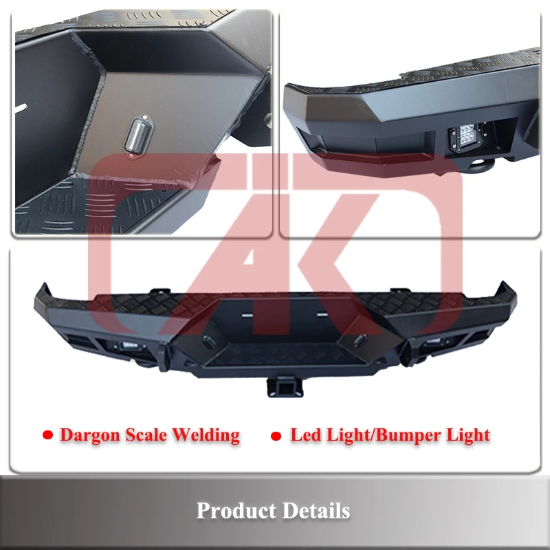 Car Accessories Customized Steel Front Bumper Bar Rear Bumper For ...