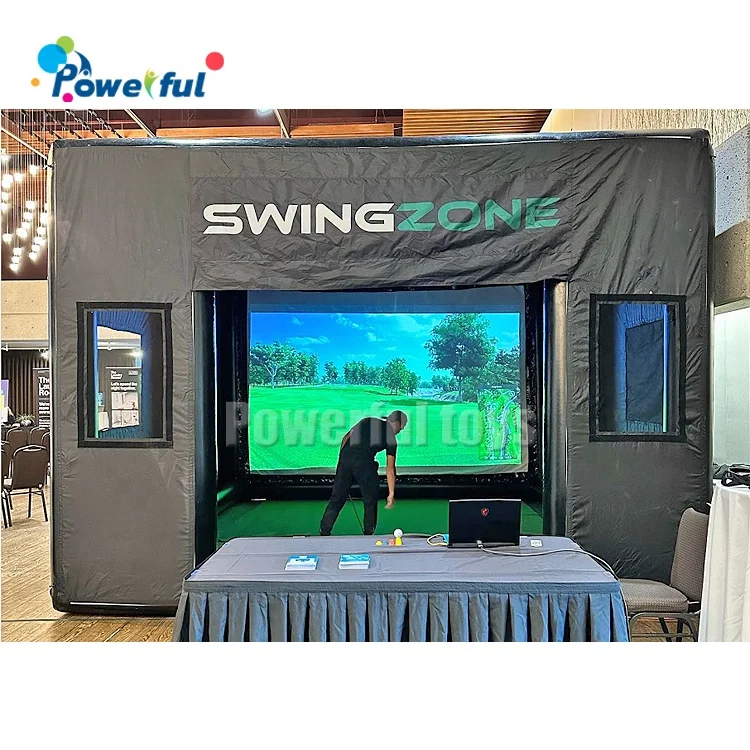 Inflatable Golf Simulator Tent - Waterproof Inflatable Tent with ...