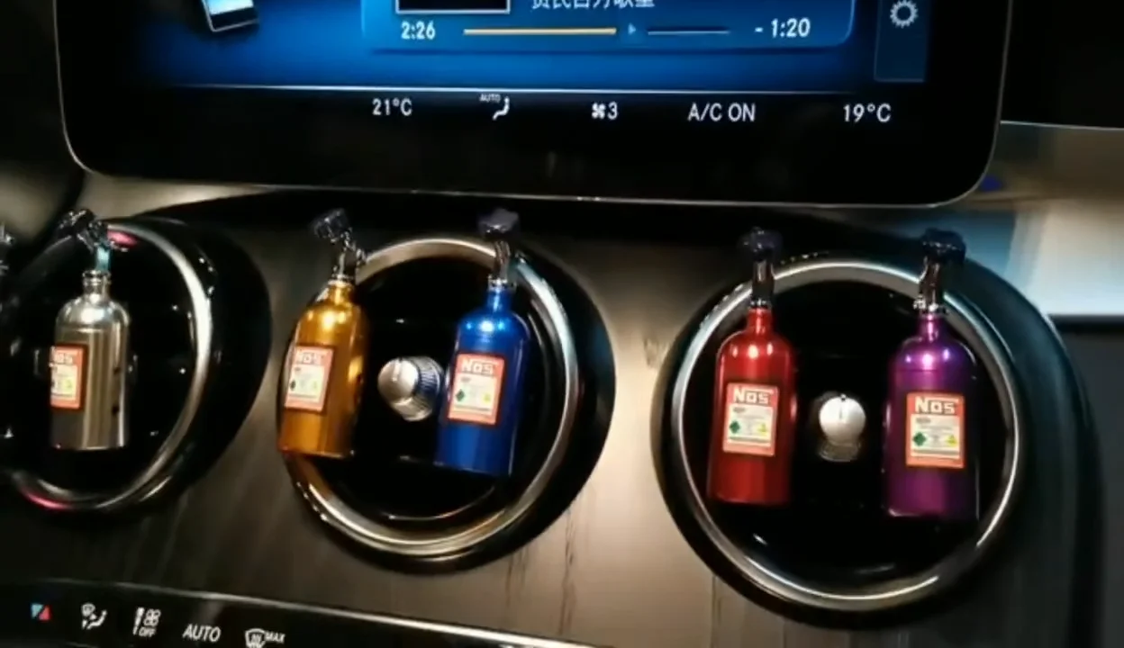 Nos Car Air Freshener Blue Billet Aluminium Scent Boxed Car Air Vent ...