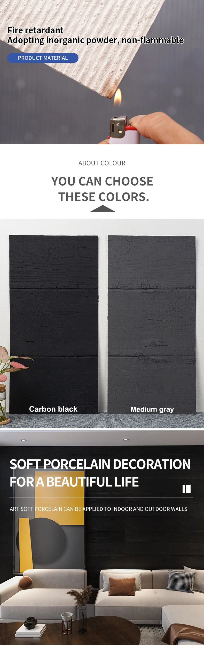 Panel Slate Natural Stone Flexible Clay Wall Tile Stone Mcm Exterior ...