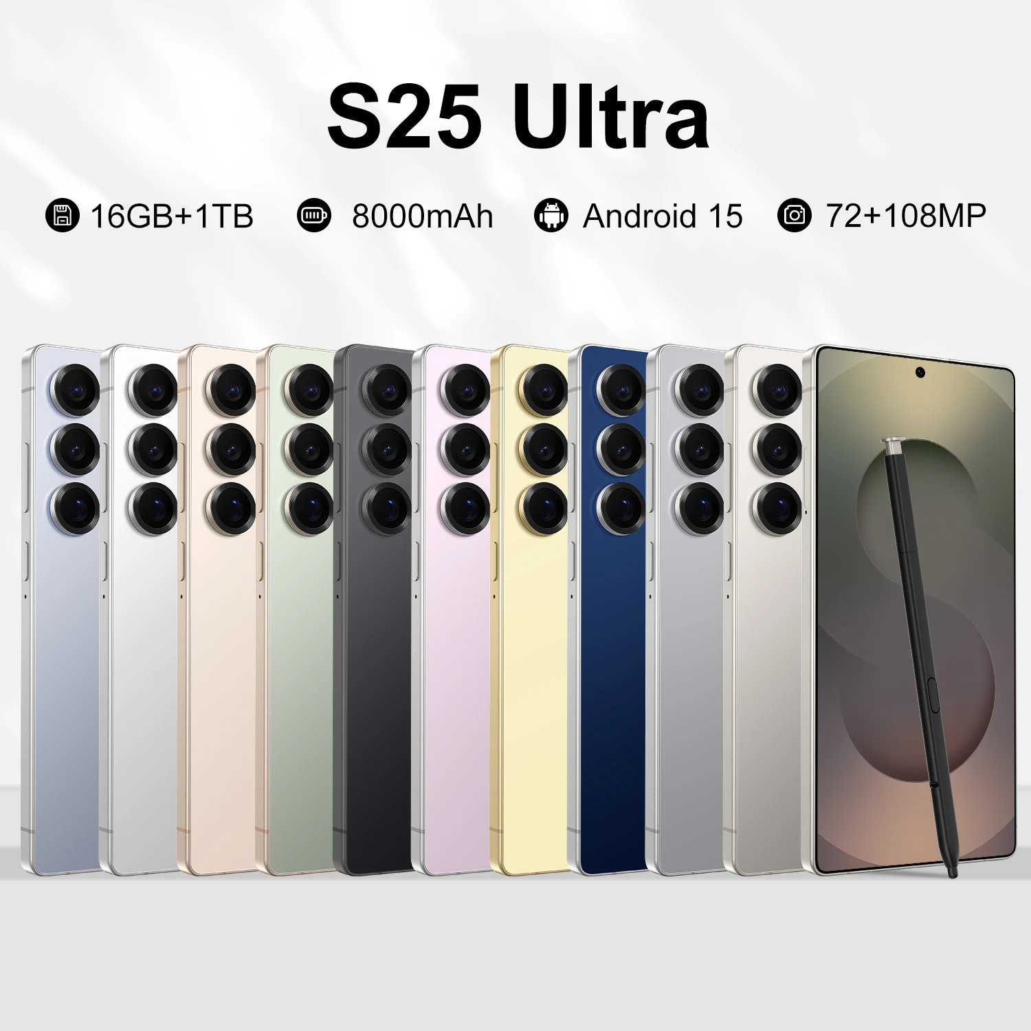 S25Ultra Mobile 108MP Camera 8 Elite for Daily Use 108MP Rear Camera ...