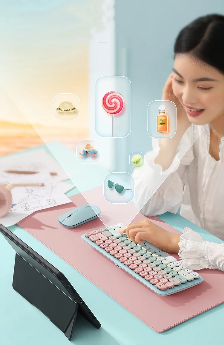 Ugreen Fun Mechanical Keyboards Bluetooth Wireless Keyboard Usb-a To ...