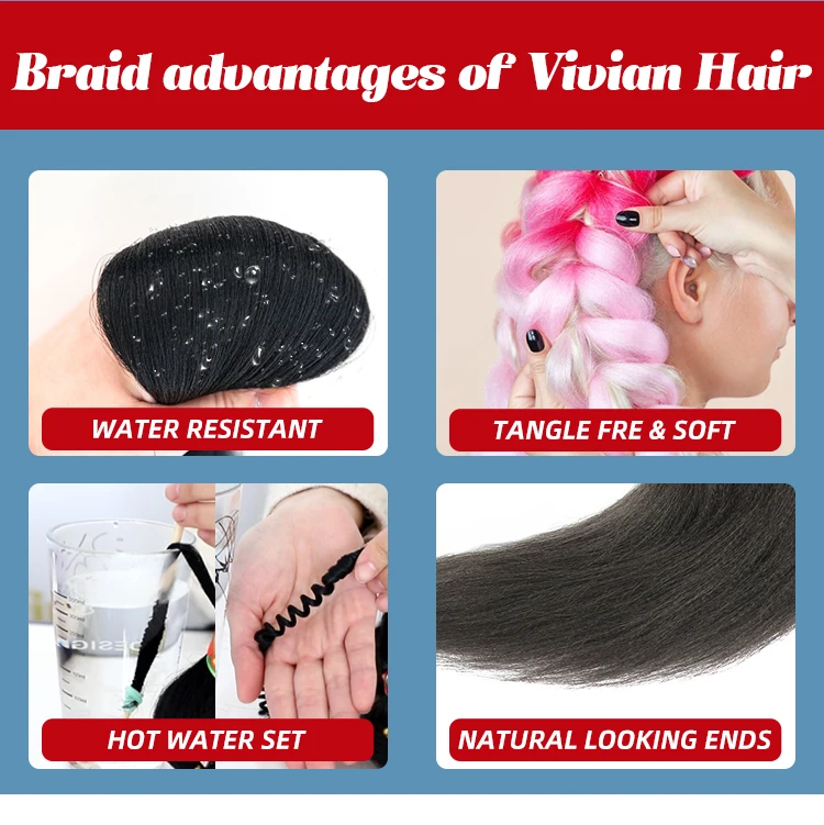 Wholesale Pre Stretch Expression Expressions Pre Stretched Braiding Hair