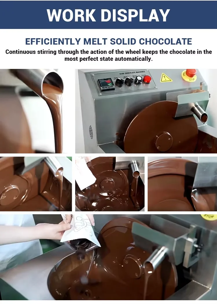 Mini Chocolate Tempering Machine Small Automatic Mold Enrobing Coating ...