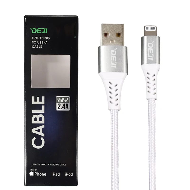 Mfi Original Mobile Phone Data Cable Nylon Fabric Braided For Apple ...