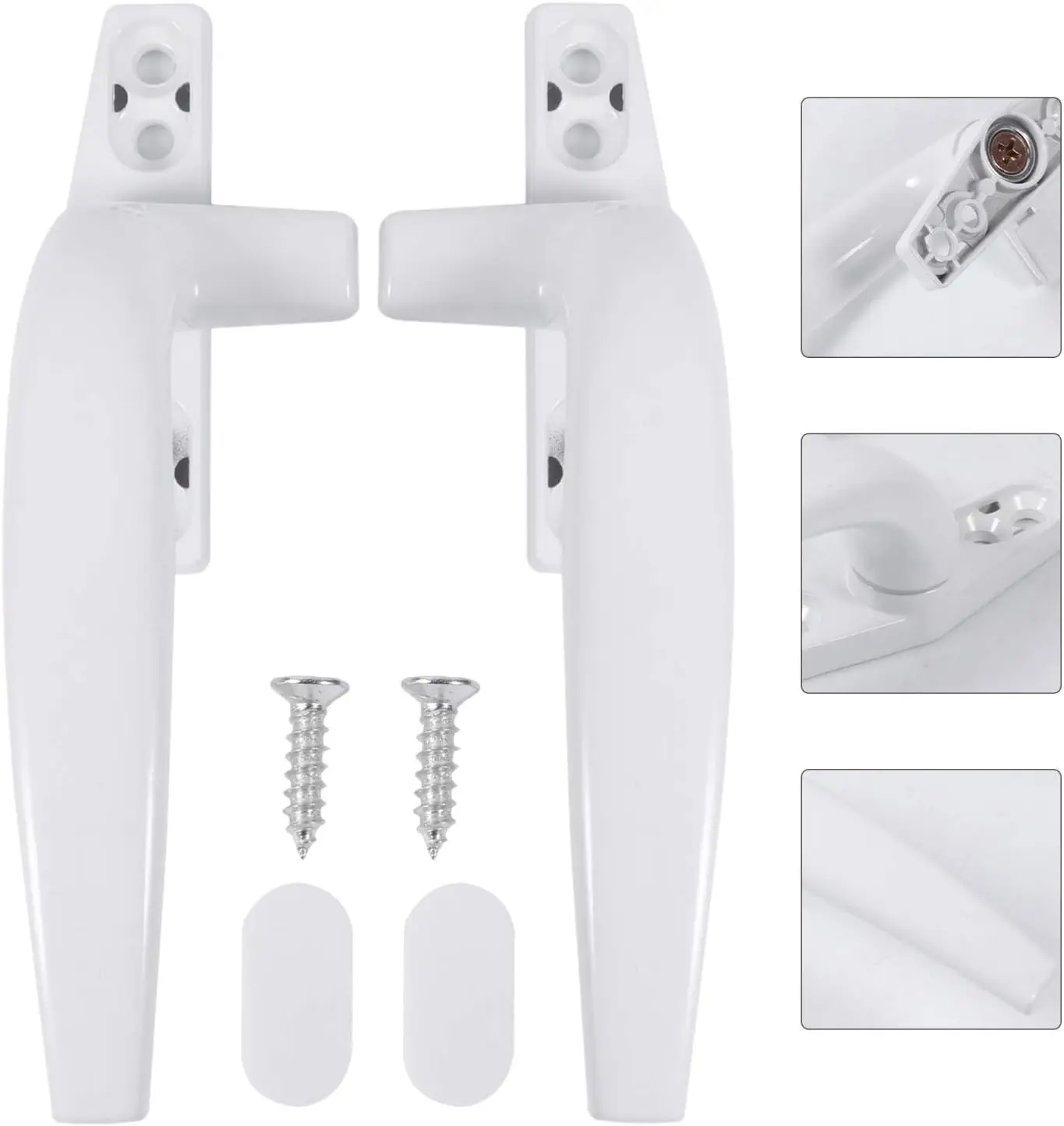 White Sliding Window Pulls & Crank Green House Removable Handle for ...