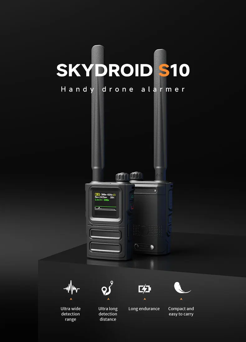 Skydroid S10 Handheld Detector - GPS Drone Tracker 300m-6ghz