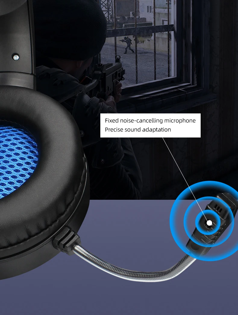 Customizable Wired Gamer Led Headset With Noise Cancelling Microphone ...