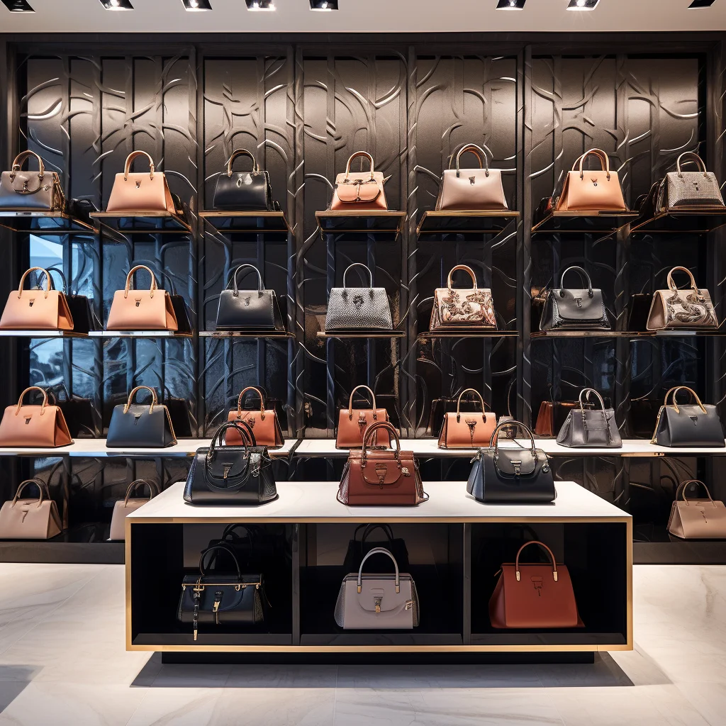 Customize Design Wooden Metal Hand Bag Display Holder Stand Hanging ...