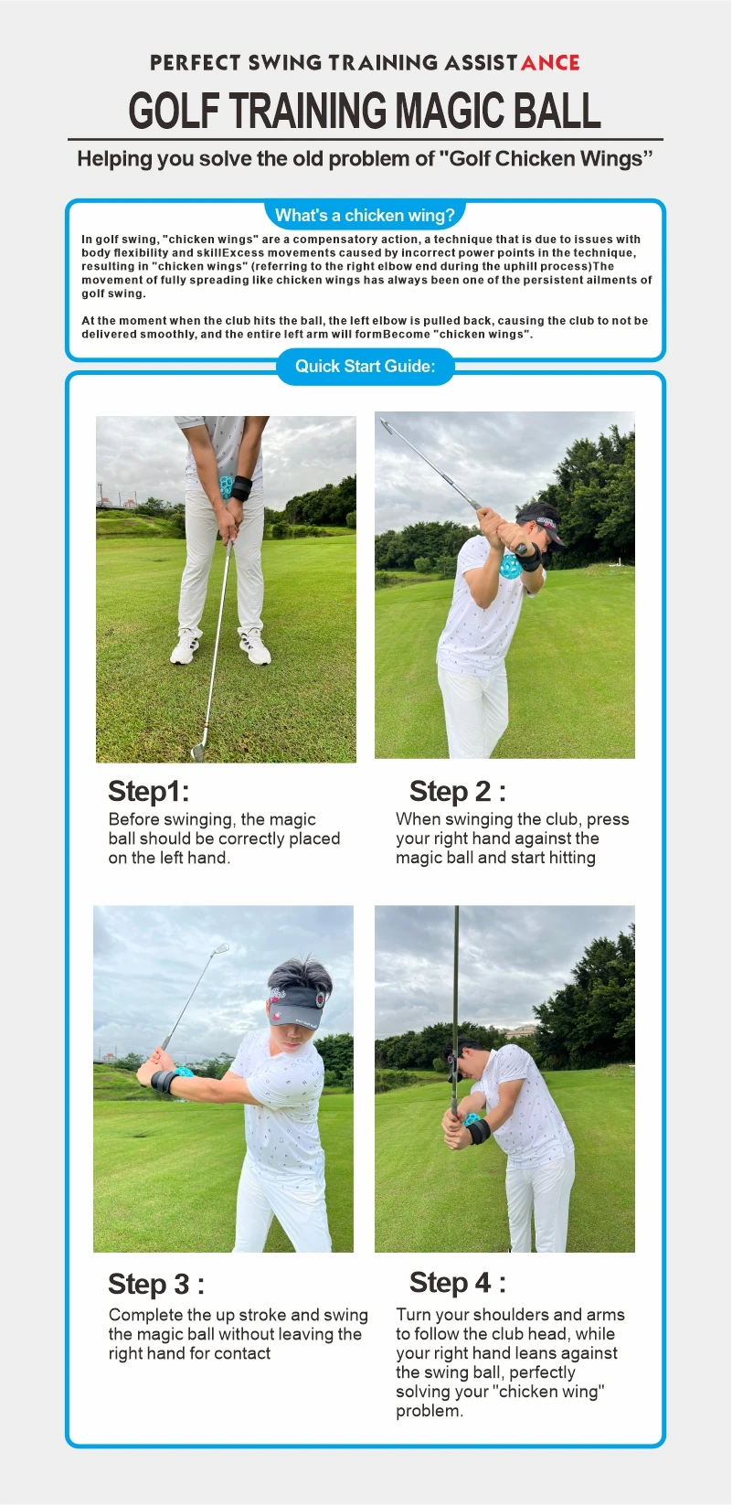Factory Manufacturing Golf Training Magic Ball - Effective Golf Swing ...